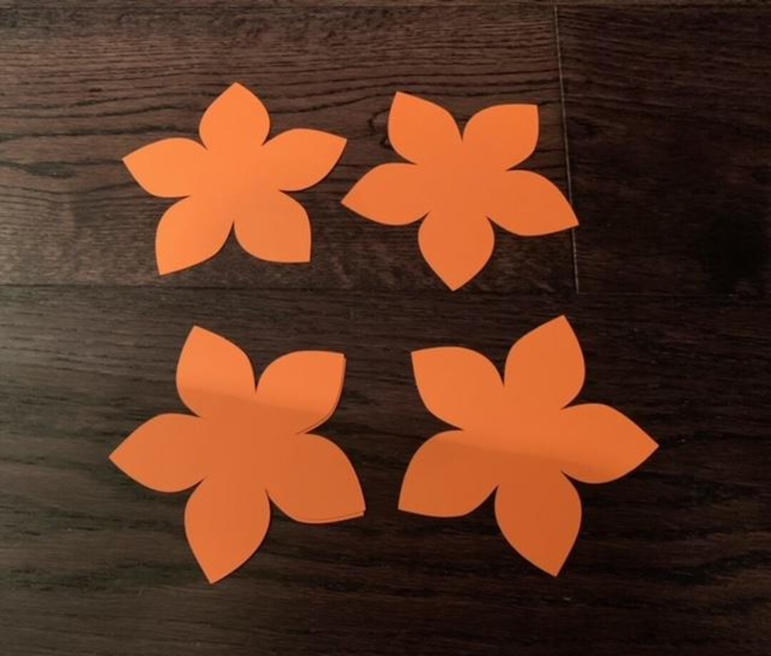Cardstock Paper Flower Shapes - 4" (set of 20) - Etsy