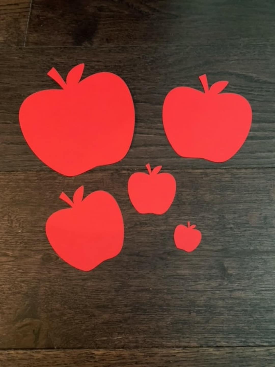 5 Sizes Cardstock Paper Apple Cut Outs - Etsy