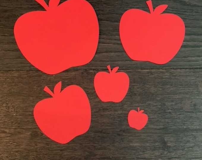 Cardstock Paper Apple Cut Outs 5 Sizes - Etsy