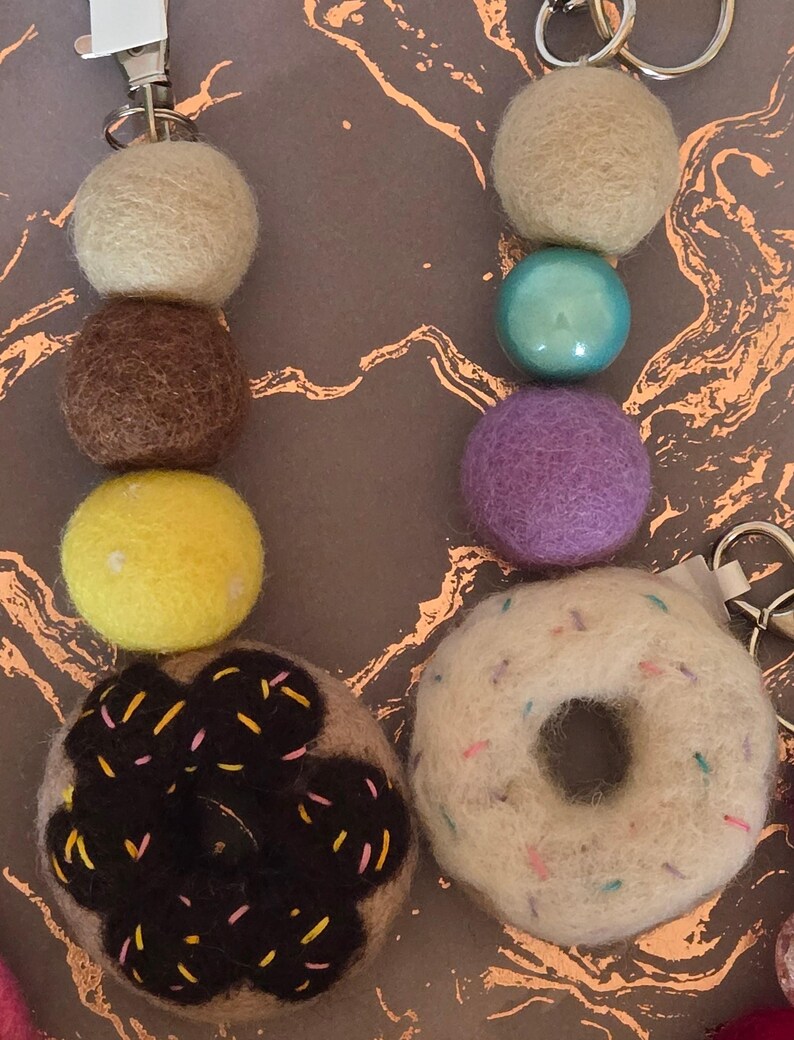 Keychains - Set 3 - Felt Rainbow Donut Penguin - Etsy