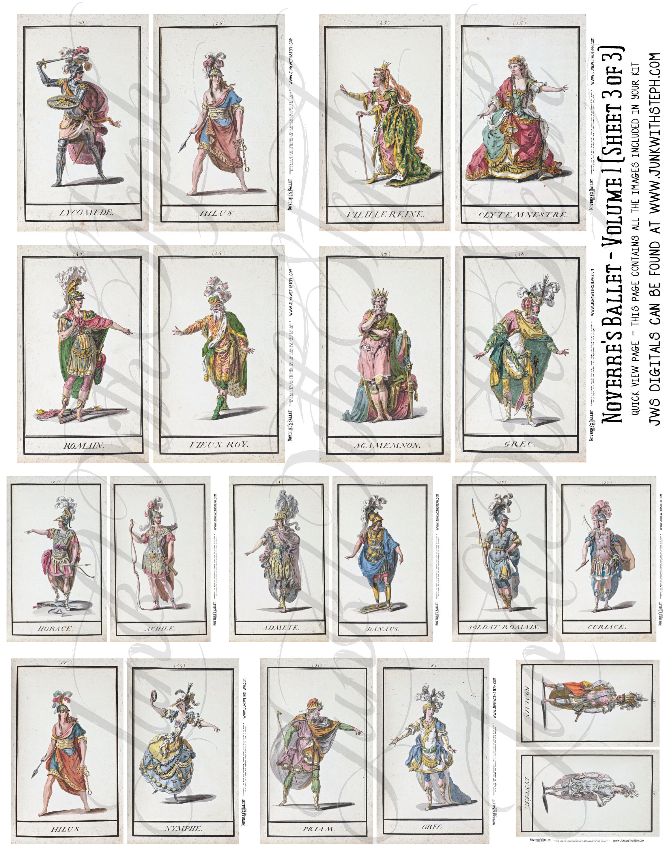 Noverre's Ballet Volume 1 35 Pages of Ephemera 70 - Etsy