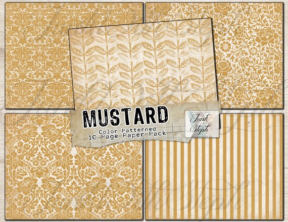 Mustard Yellow Pattern Background