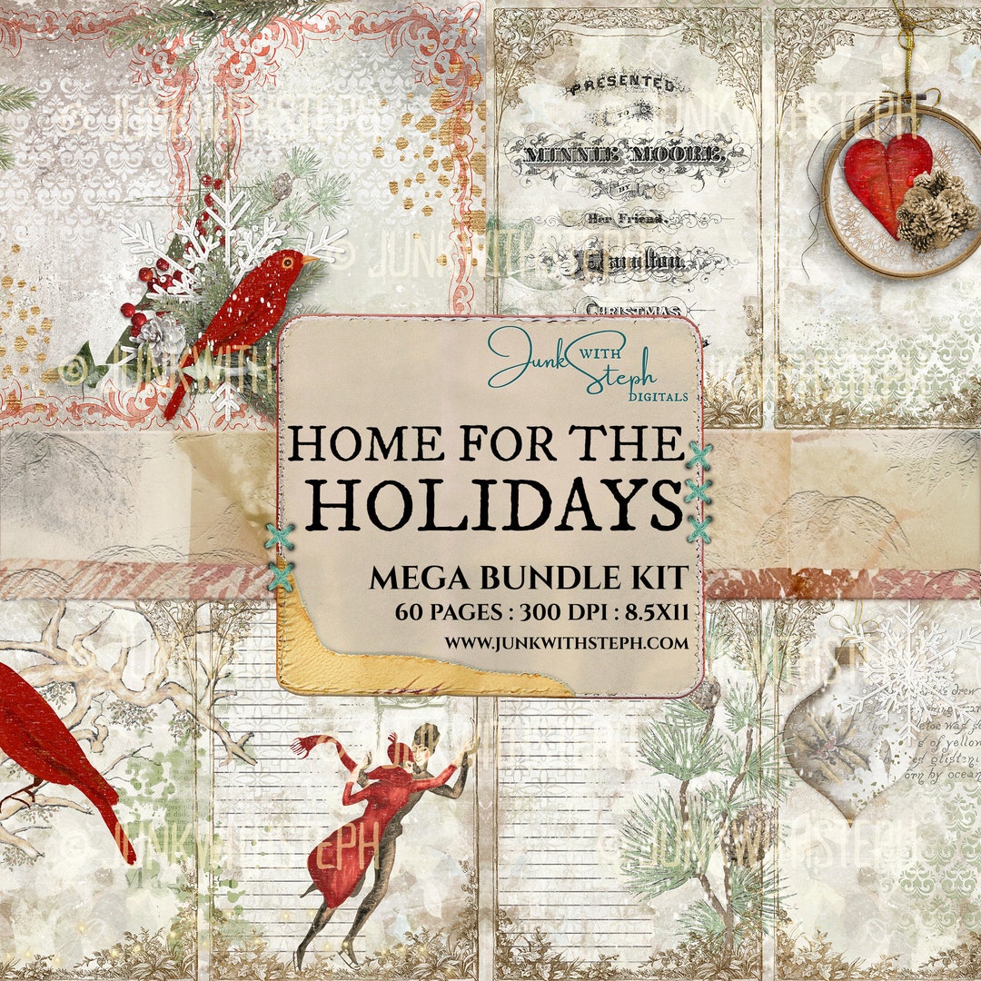 Home for the Holidays - 60 Page MEGA BUNDLE KIT - Festive Holiday ...