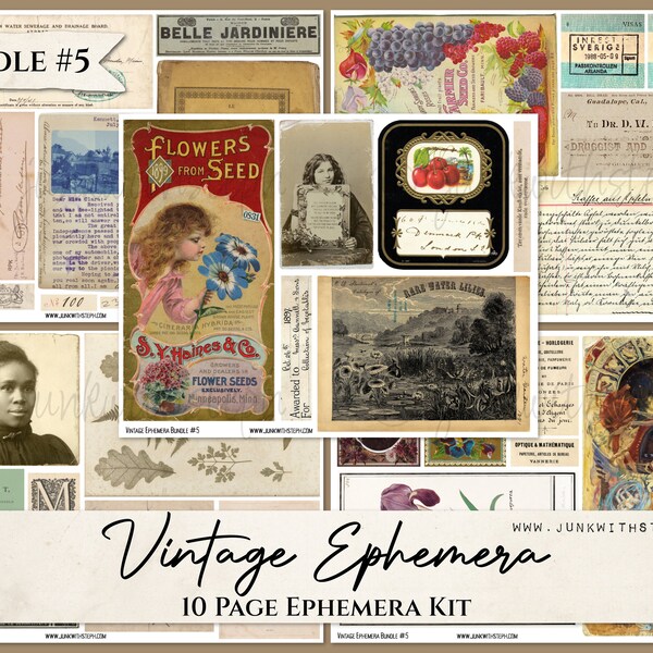 Ephemera Post Cards - Etsy