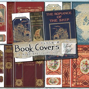 Vintage Book Covers - Volume 1 - 19 Pages of Beautifully Illustrated ...