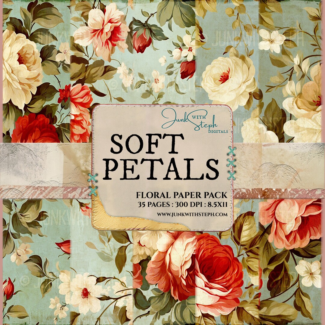 Floral Paper Pack: 35 Shabby Chic Victorian Pages (digital Download) - Etsy