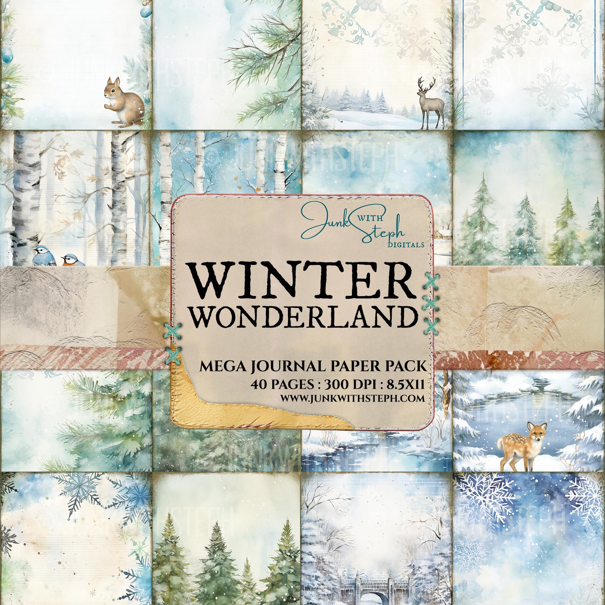 Winter Wonderland: MEGA Paper Pack Christmas Snowman XMAS Fox ...
