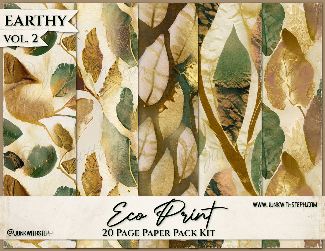 Eco: Earthy (volume 2) - 20 Page Digital Printable Kit Instant Download ...