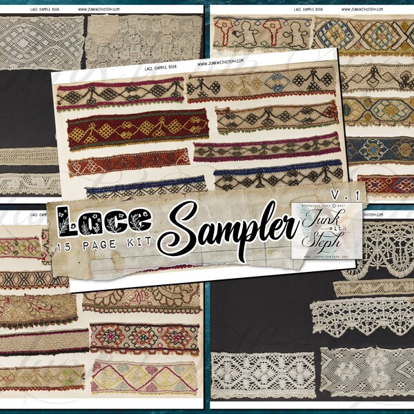 Antique Lace Sample Book - Etsy