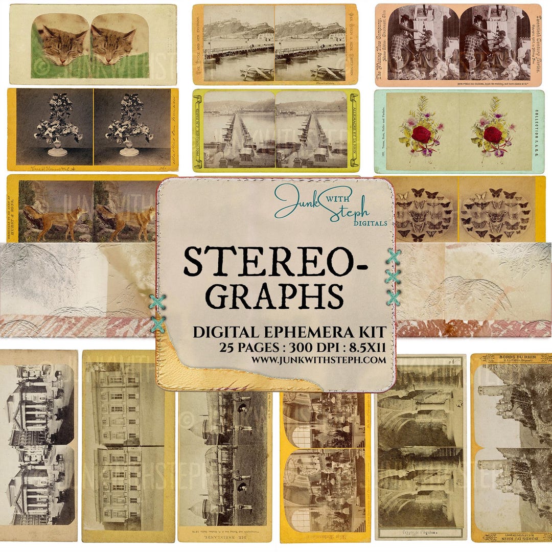 Vintage Stereographs : Antique Ephemera Photo Scanned Images (digital ...