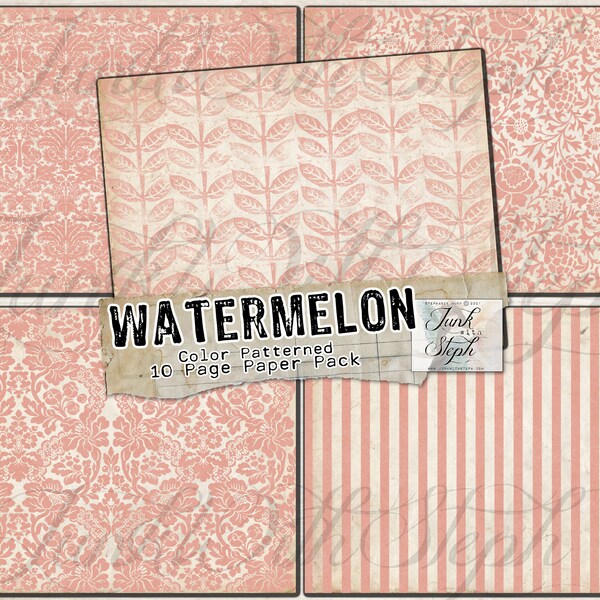 Watermelon Scrapbook Page - Etsy
