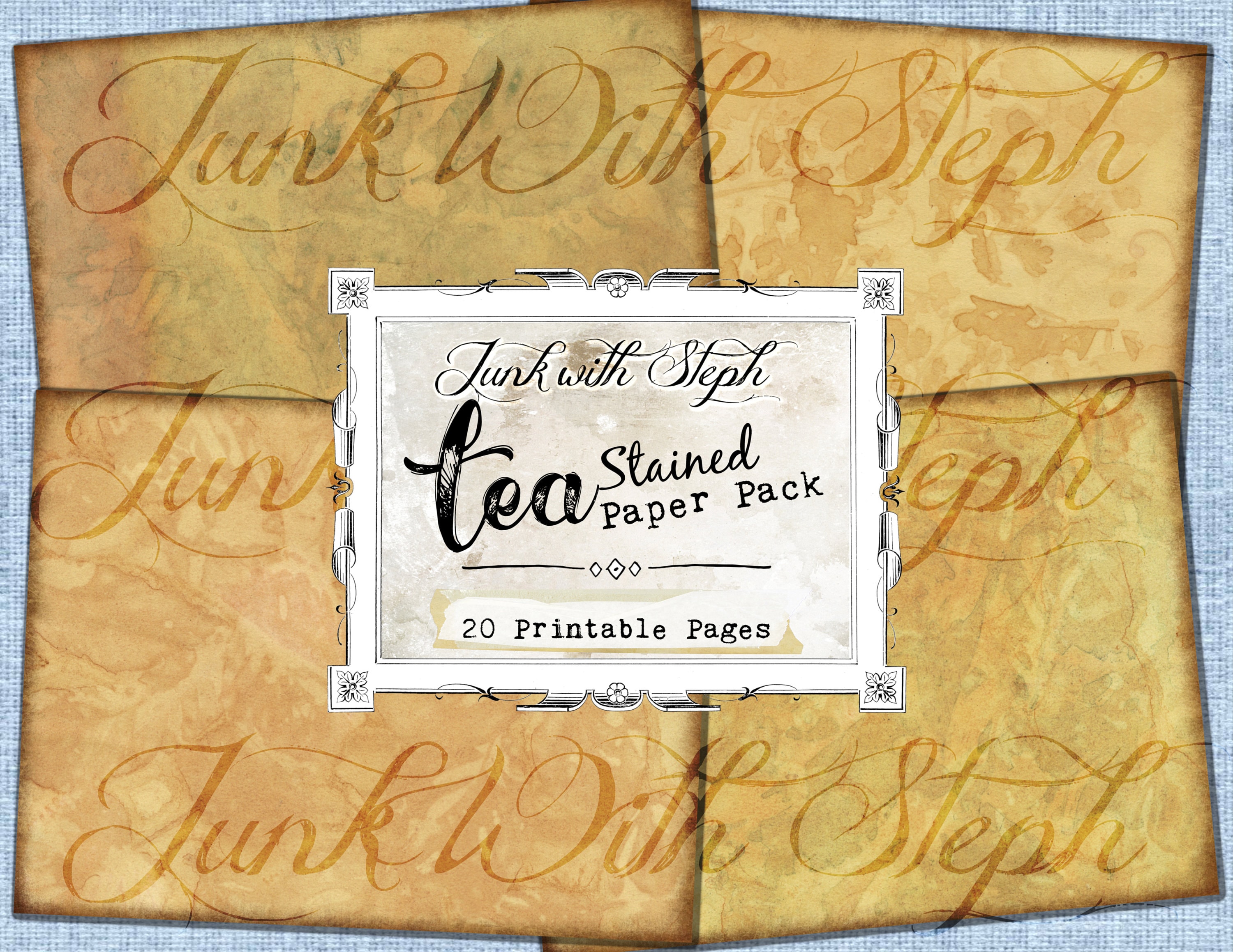 Tea Stained Paper Background