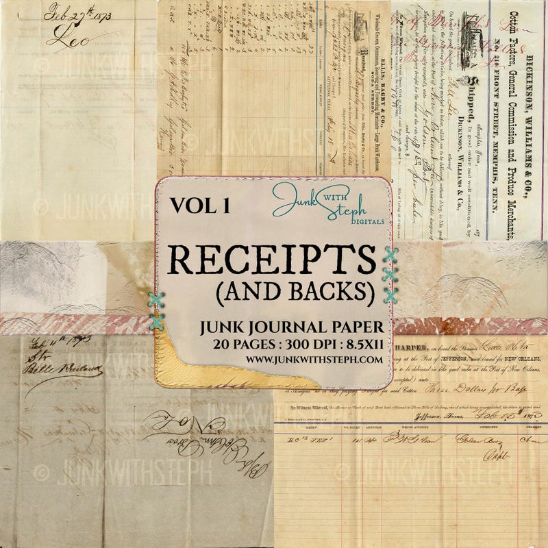 Old Receipts - Etsy