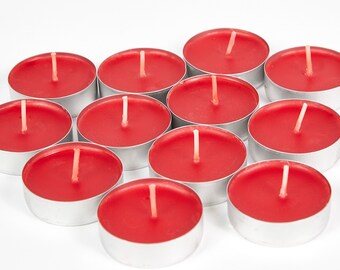 Red Tea Lights - Etsy