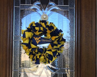 Wvu wreath | Etsy