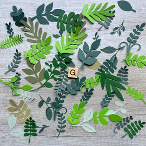 Leaves and Vines Paper Cutouts Card Making Leaf Embellishments Shades ...