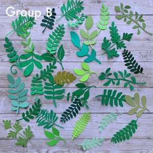 Leaves and Vines Paper Cutouts Card Making Leaf | Etsy