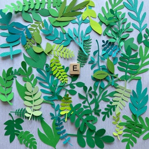 Leaves and Vines Paper Cutouts Card Making Leaf - Etsy