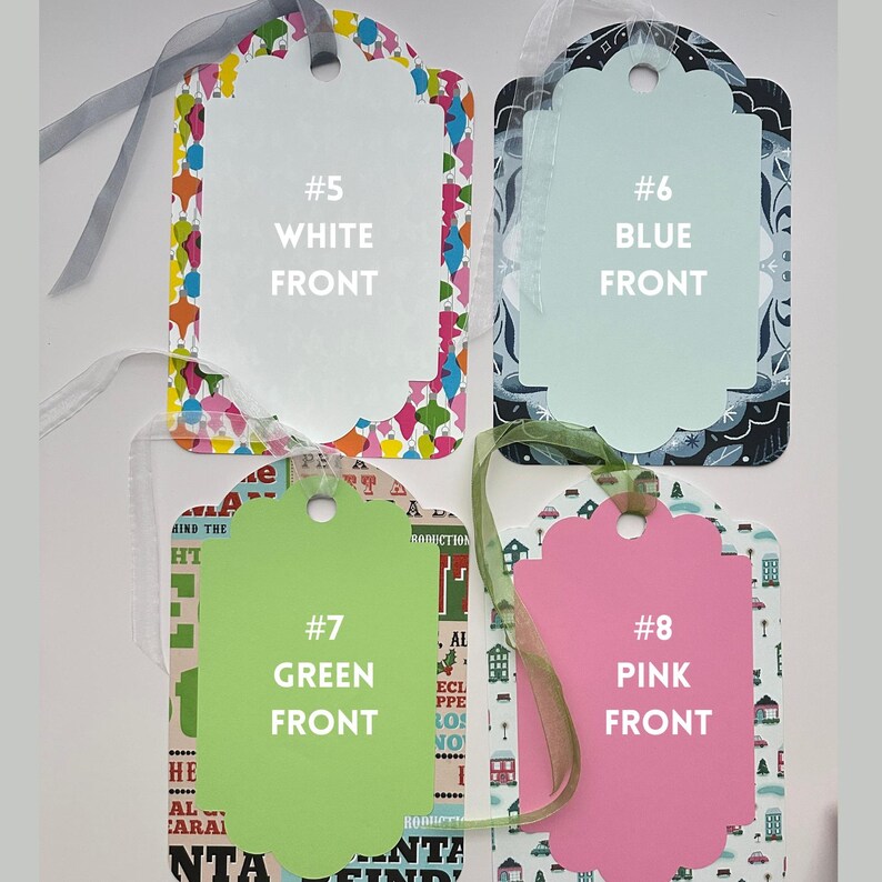 Extra Large Christmas Gift Tags – Shimmer Ribbon, Cardstock Designs - Etsy