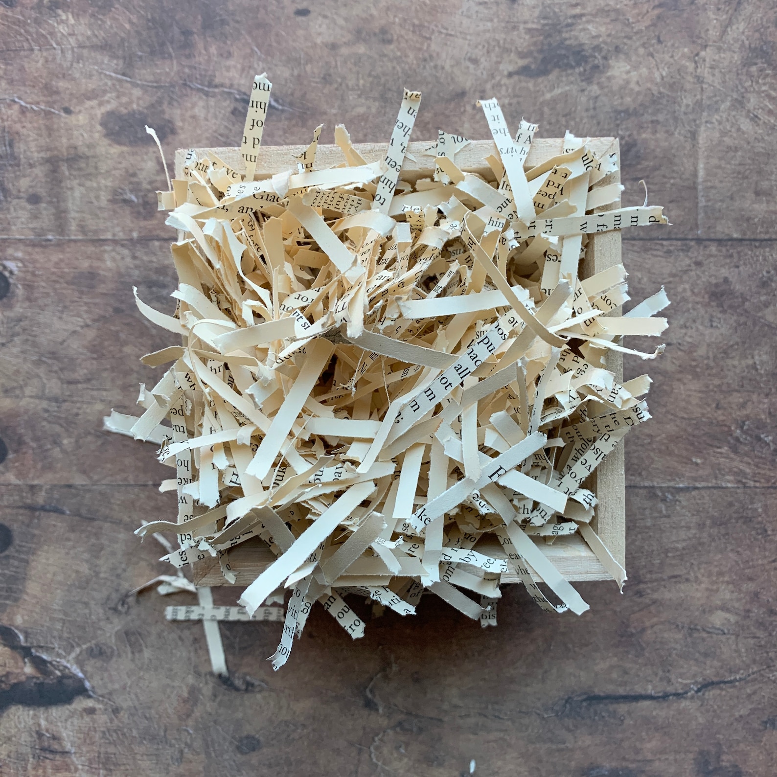 Book Paper Shreds Recycled Upcycle Paper Filler Shredding - Etsy