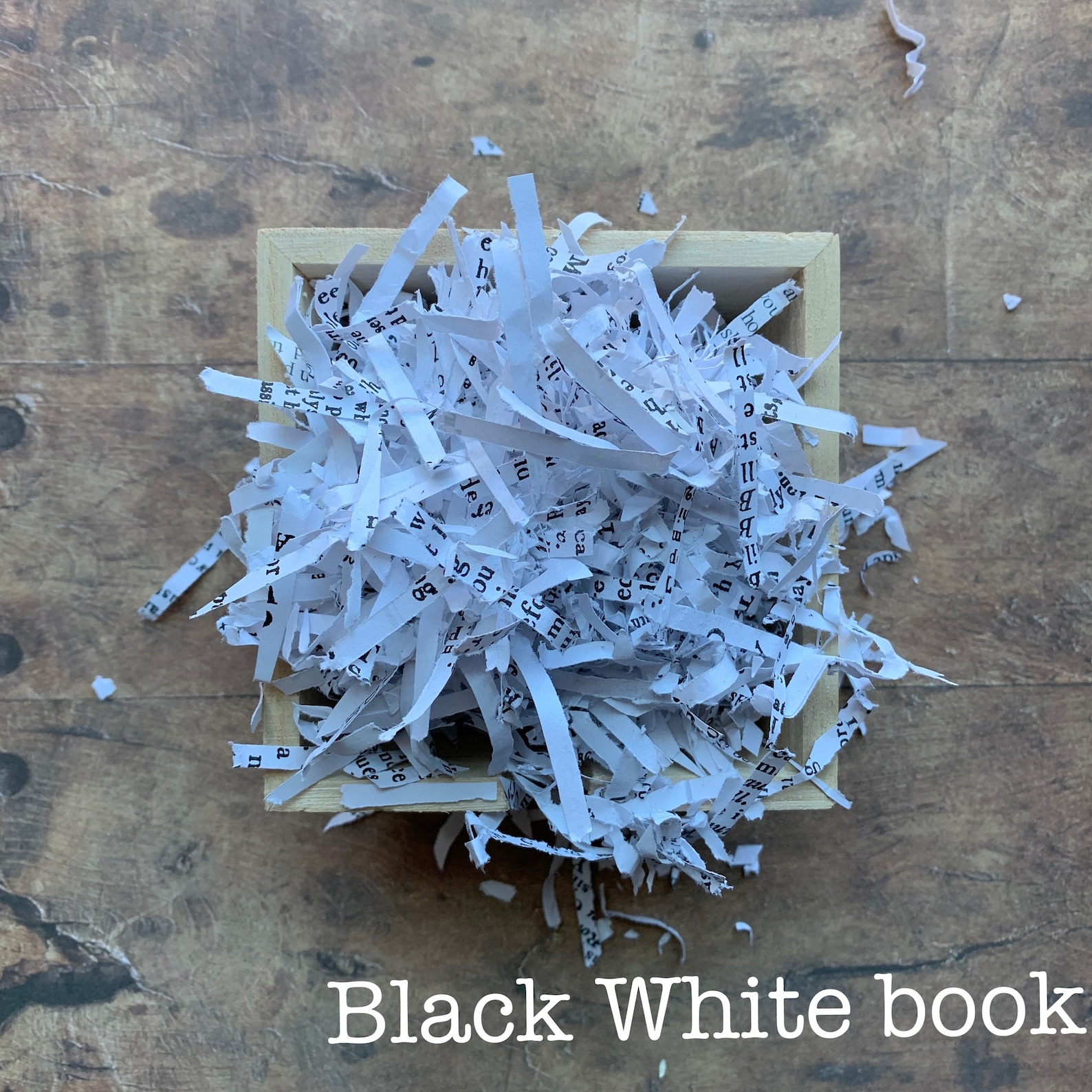 Book Paper Shreds Recycled Upcycle Paper Filler Shredding - Etsy