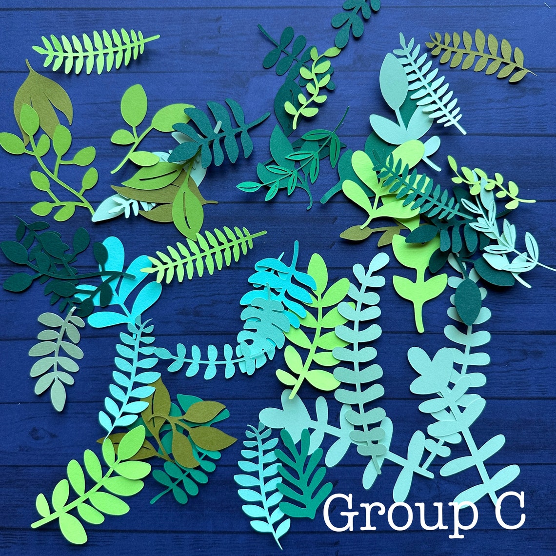 Leaves and Vines Paper Cutouts Card Making Leaf - Etsy