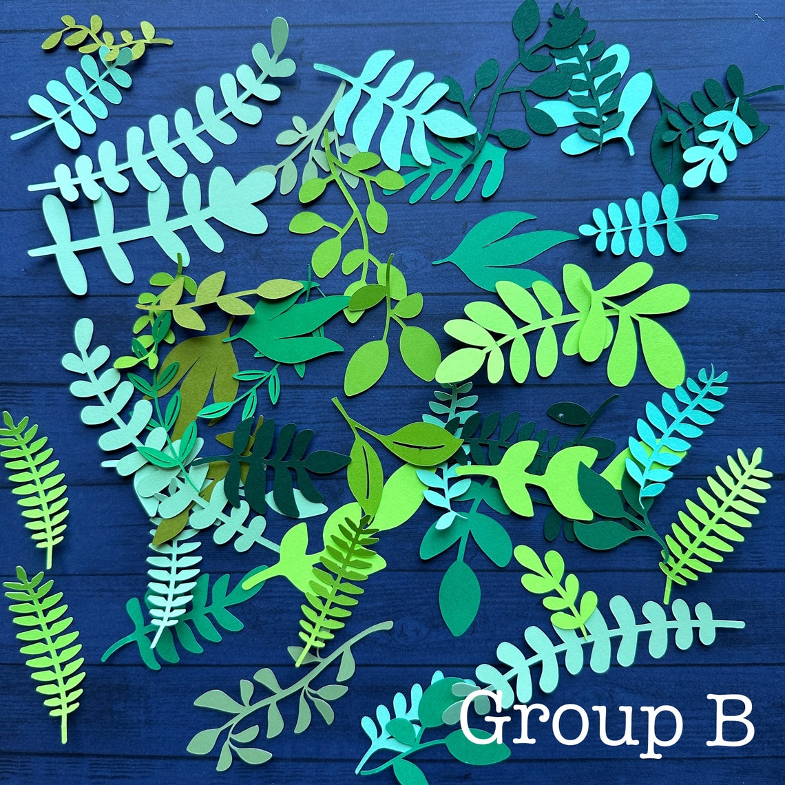 Leaves and Vines Paper Cutouts Card Making Leaf - Etsy