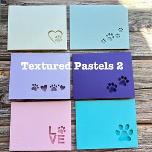 Pet Paw Prints Custom Cut Note Cards Set of 6 Blank Inside Dog Cat - Etsy