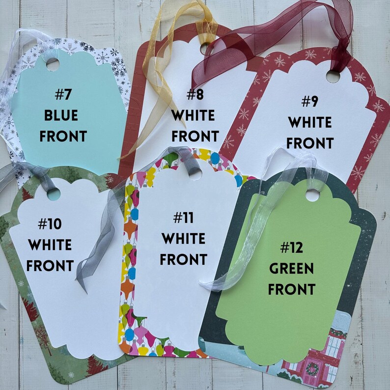 Extra Large Christmas Gift Tags – Shimmer Ribbon, Cardstock Designs - Etsy