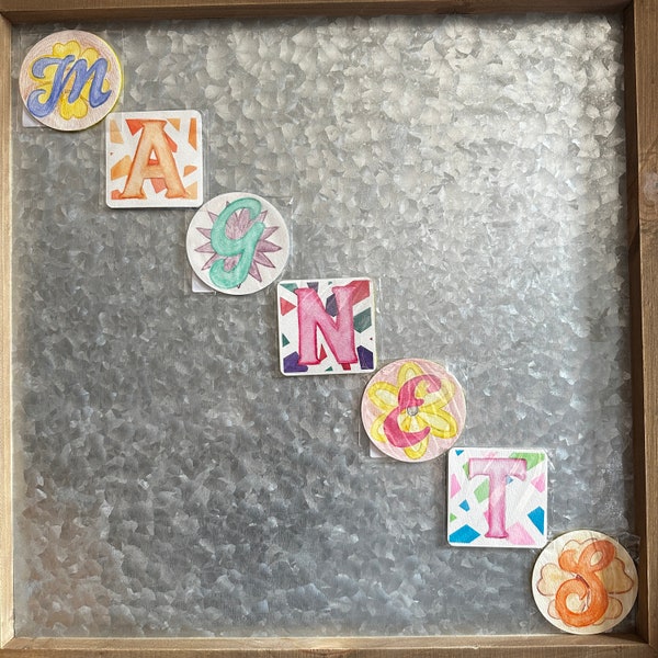 Painted Initials - Etsy