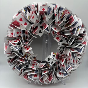 Playing Card Wreath Poker Card Player 16 Inch Game Night - Etsy