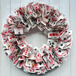 Playing Card Wreath - Poker - Card Player - 16 Inch - Game Night - Etsy