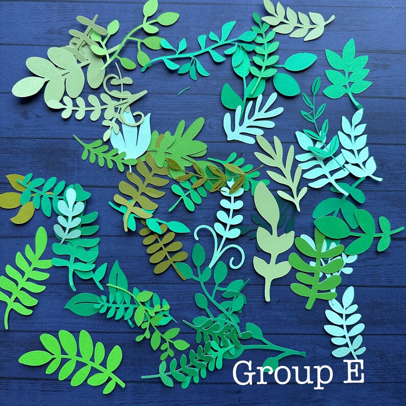 Leaves and Vines Paper Cutouts Card Making Leaf - Etsy