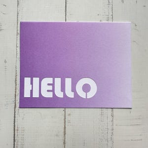 Hello Cards - Set of 6 - Blank Inside - Hello - Hi-ya - Howdy - Wave ...