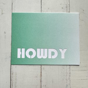 Hello Cards - Set of 6 - Blank Inside - Hello - Hi-ya - Howdy - Wave ...