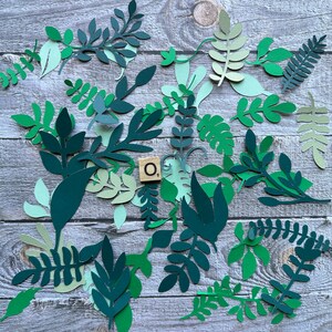 Leaves and Vines Paper Cutouts Card Making Leaf Embellishments Shades ...