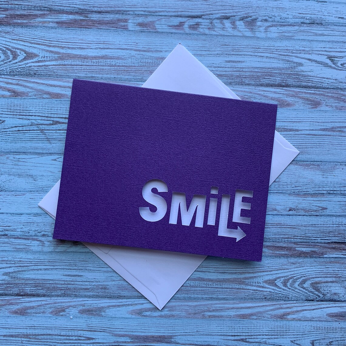 Smile Note Cards Set of 6 Blank Inside Smiley Face Be - Etsy
