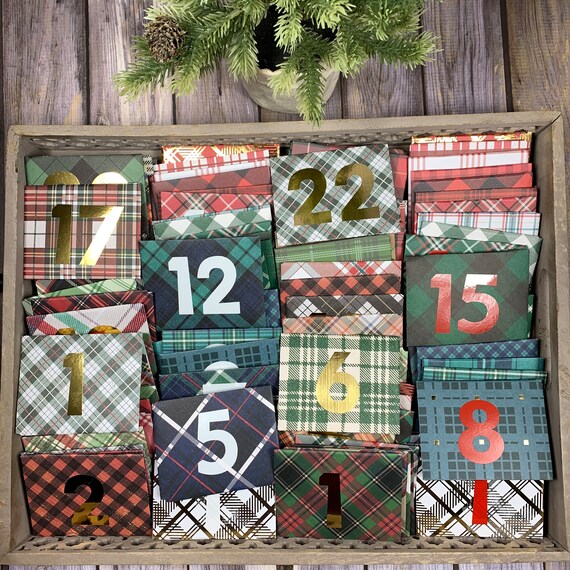Christmas Advent Envelopes Set of 25 Gift Envelopes - Etsy