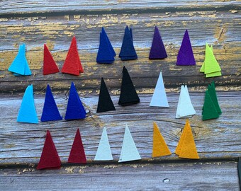 Felt Triangles - Etsy