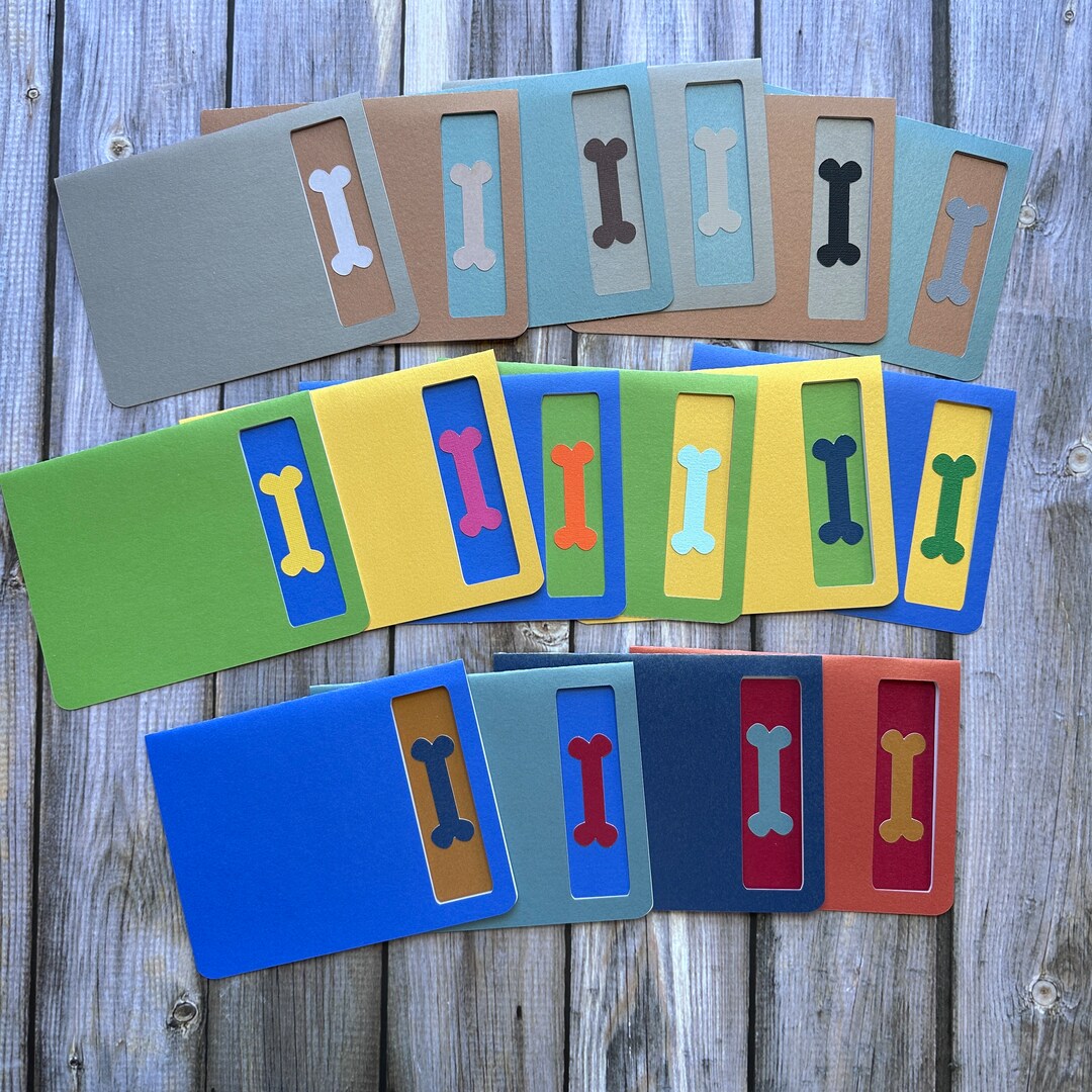 Dog Bone Note Cards - Blank Inside - Cutout Pop up Design - Etsy