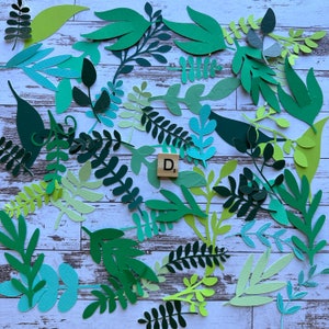 Leaves and Vines Paper Cutouts Card Making Leaf - Etsy