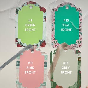 Extra Large Christmas Gift Tags – Shimmer Ribbon, Cardstock Designs - Etsy