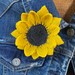 Elegant Sunflower Pin, Gift for Her, Collectible Charms, Backpacks ...