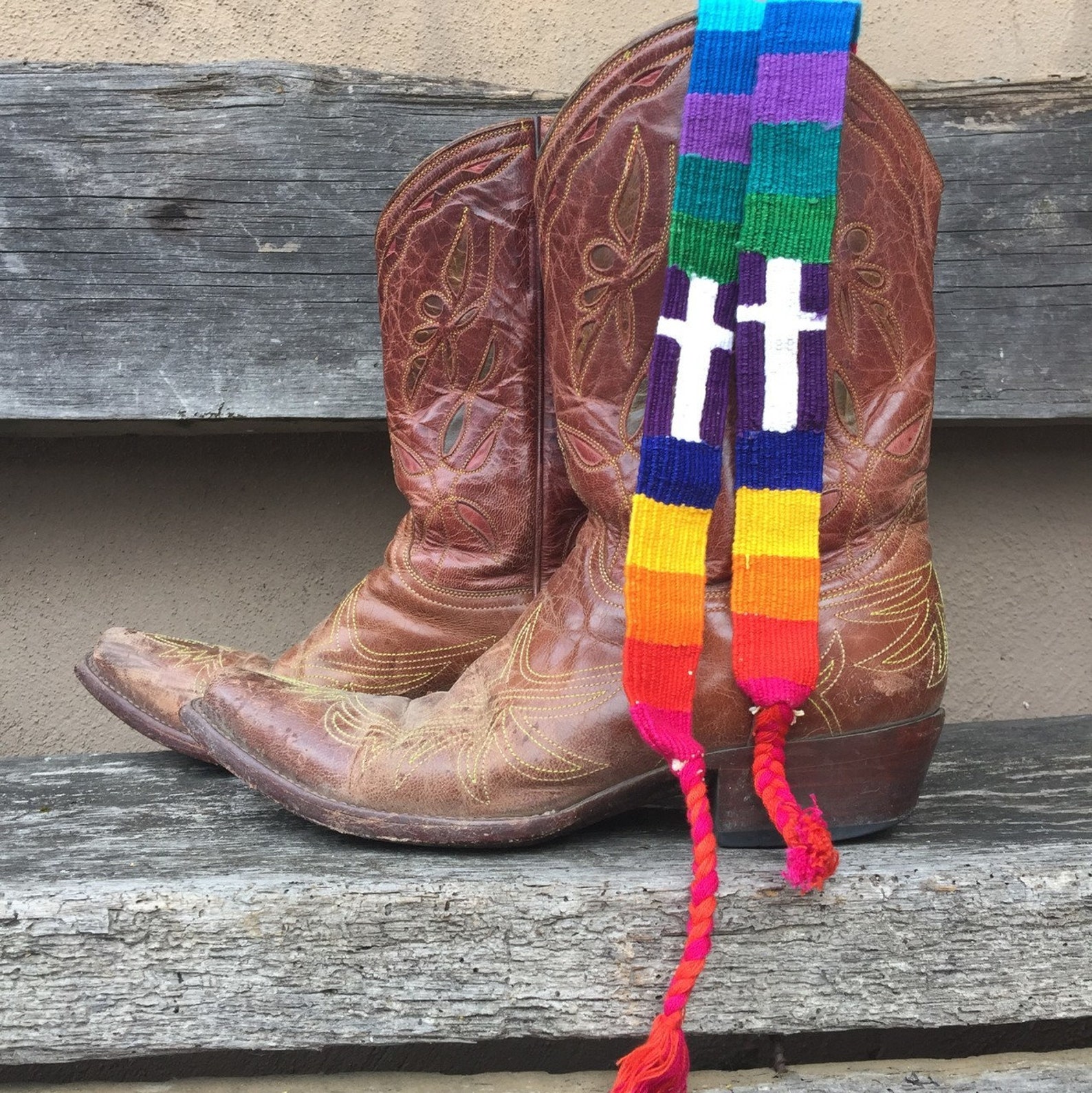 Colorful Traditional Belts Multi Color With Cross Motifs - Etsy