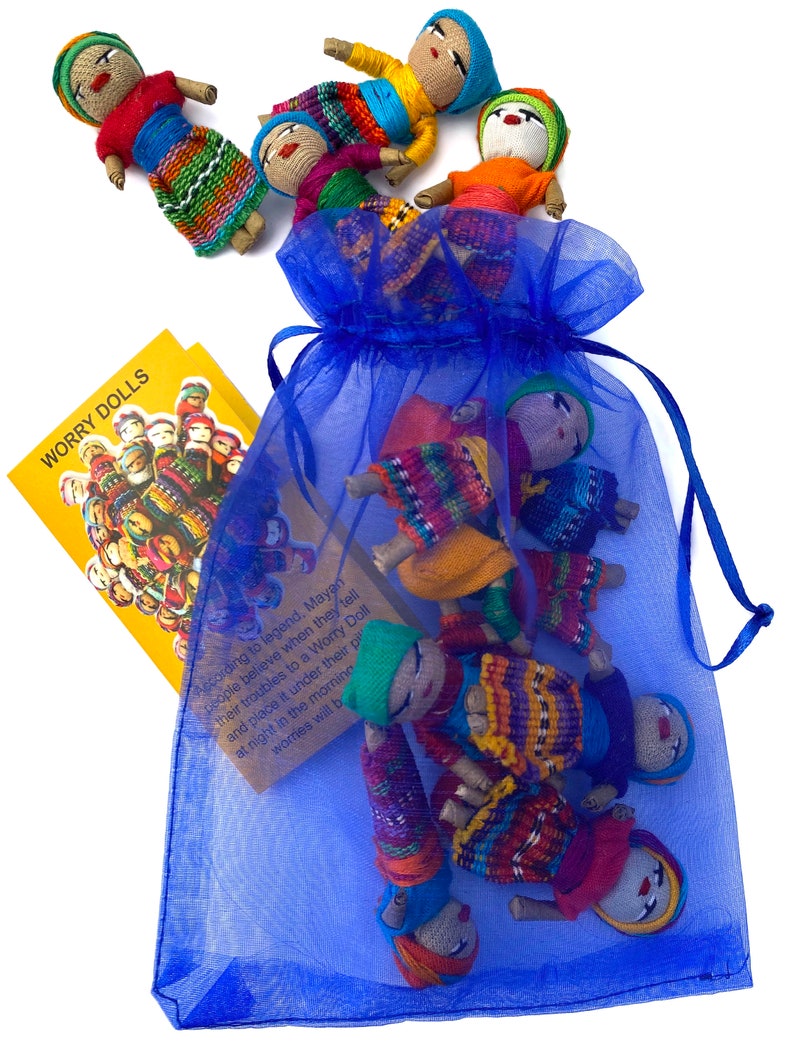 6 Boys and 6 Girl Fine Worry Dolls Handmade Doll Collection | Etsy