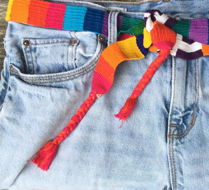 Colorful Traditional Belts Multi Color With Cross Motifs - Etsy