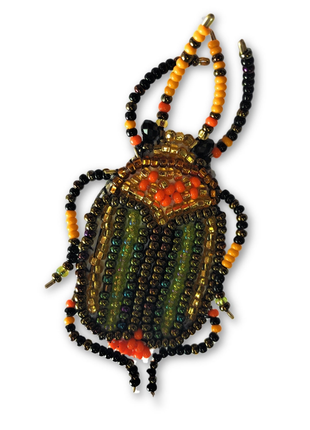 Bug Pin Insect Beaded Hat Pin Seed Beads Colorful - Etsy