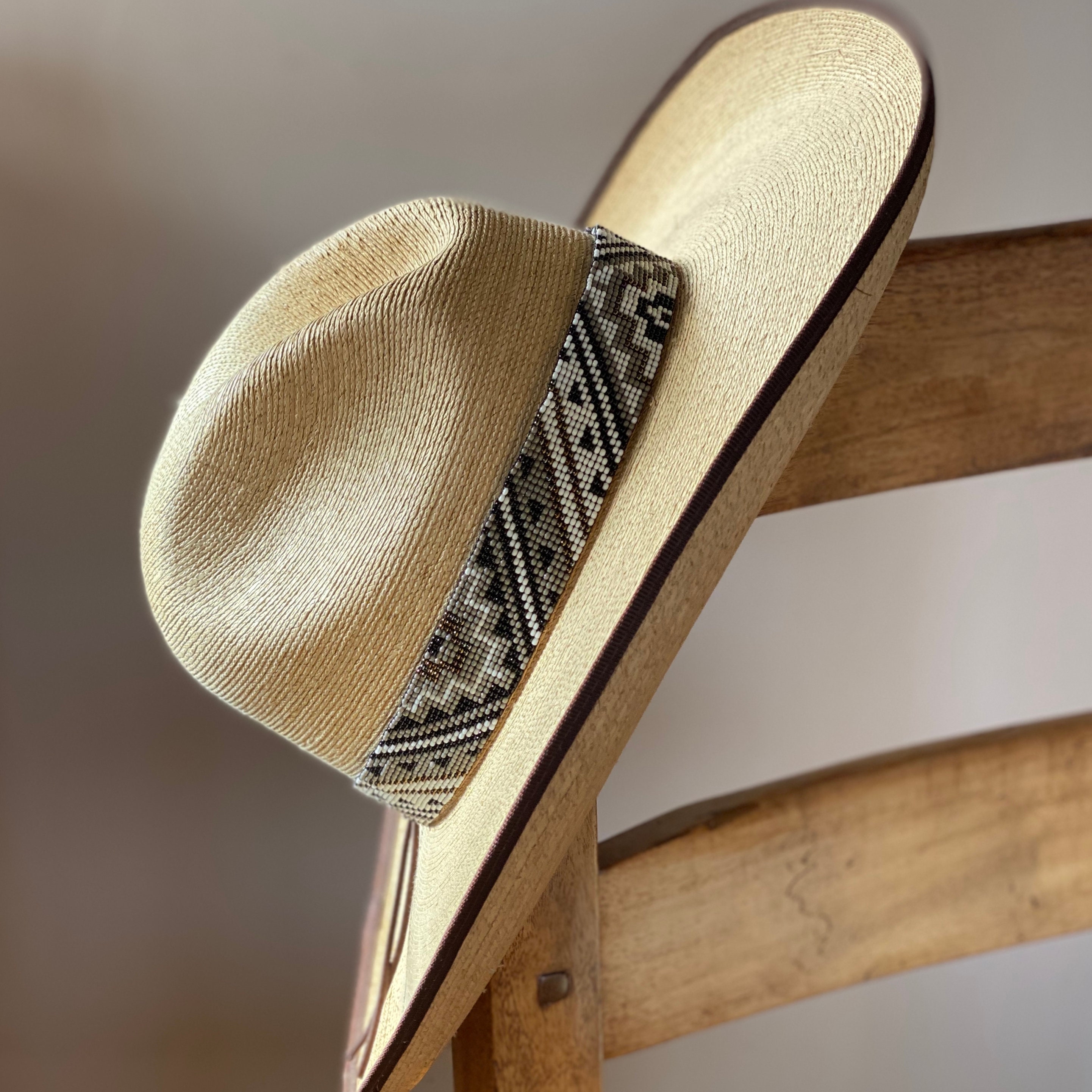 Beaded Hat Band 1 1/4 Inch Wide Hatband Hat Accessory | Etsy