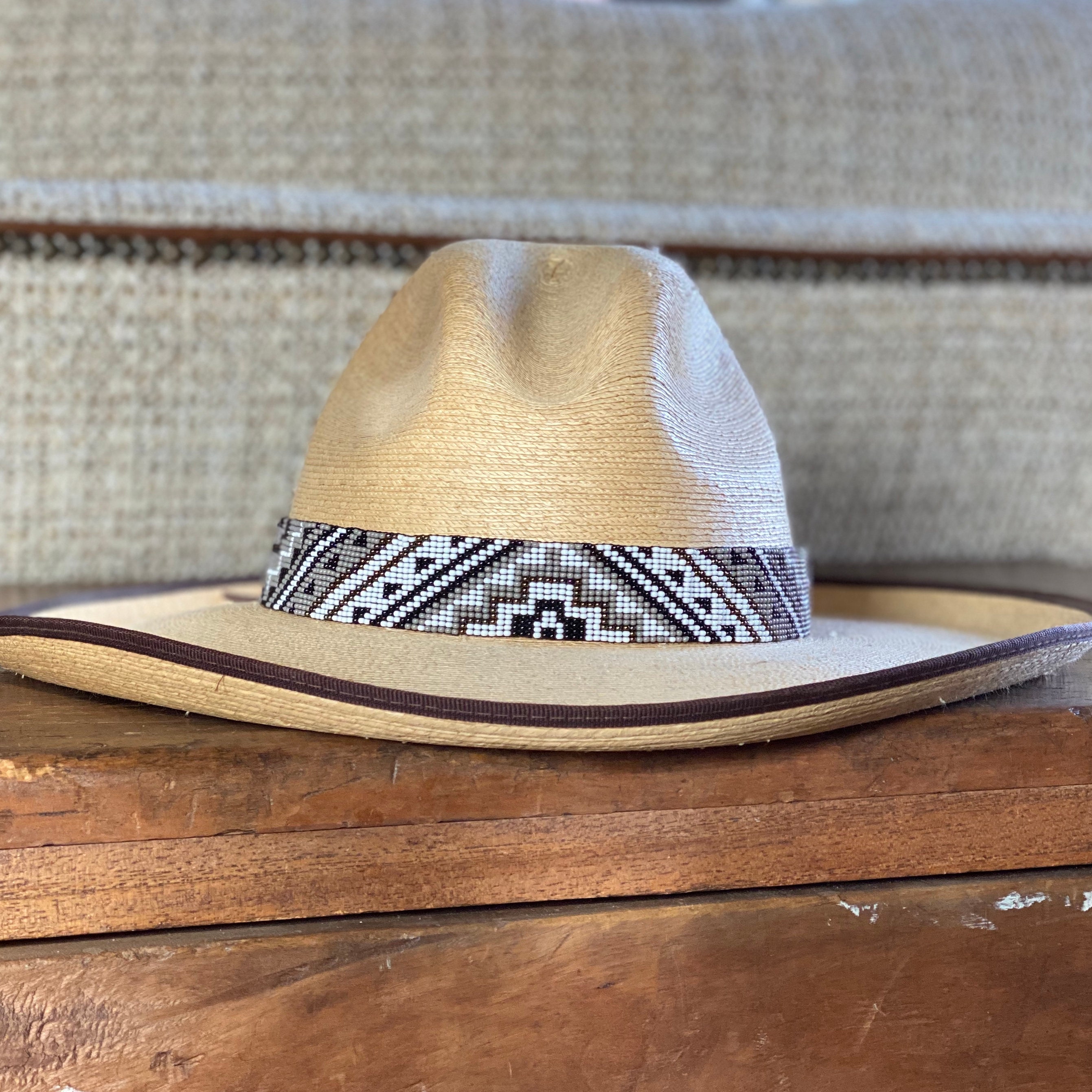 Beaded Hat Band 1 1/4 Inch Wide Hatband Hat Accessory - Etsy