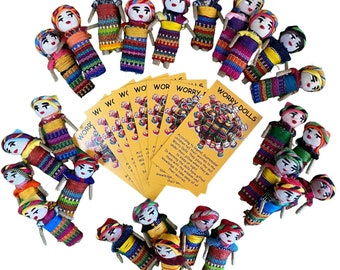 50 Sm Individual Guatemalan Worry Dolls for Crafts - Etsy